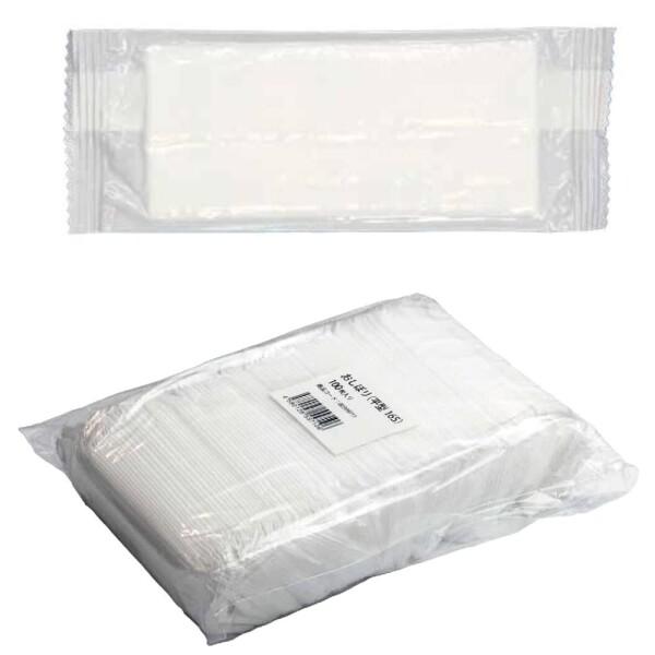 オザックス(Ozax) 丈夫で破れにくい おしぼり(平型165) ホワイト 200×16mm 100枚|使い捨て 個包装 業務 : ファイナル ...