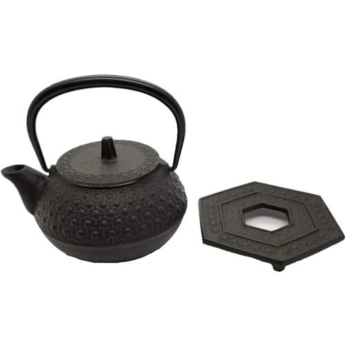 岩鋳 岩鋳(Iwachu) 鉄瓶 黒焼付 0.32L 鉄瓶兼用急須 3型新亀甲セット 16109 : ファイナルショッピング - 通販 - Yahoo!ショッピング