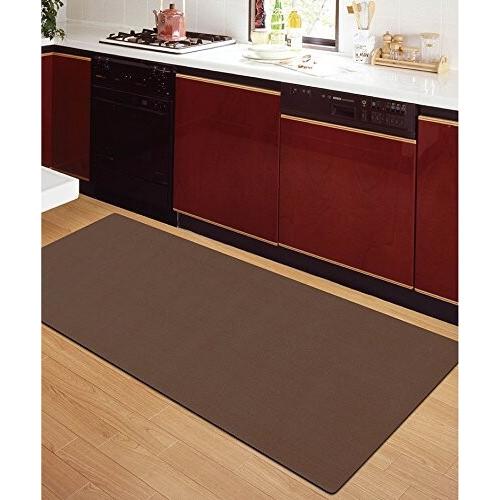 MEIWA 1帖カーペット 滑り止め付 80×170cm 無地 ダークブラウン SO-80 : 42073820213 : ファイナルショッピング - 通販 - Yahoo!ショッピング