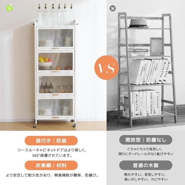 OSJ 食器棚 ?? キッチン収納 オープンラック キッチンラック 収納棚 4段 食器だな 収納 本棚 大 : 42073856139 : ファイナルショッピング - 通販 - Yahoo ...