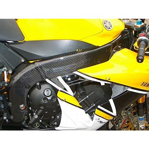 クレバーウルフレーシング(CLEVER WOLF Racing) フレームカバー カーボン 平織 YZF-R1 (04-06 ...