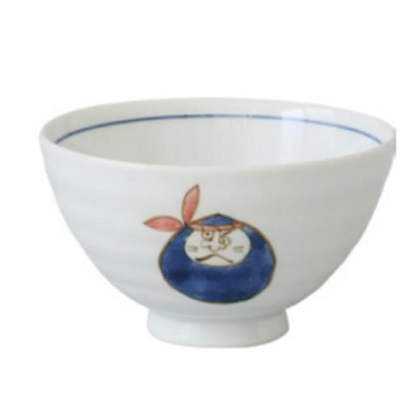 WORLD CREATE ワールド・クリエイト 鉢巻だるま 飯碗 青 サイズ：約[ファイ]11.5 H6.5 13172 : ファイナルショッピング - 通販 - Yahoo!ショッピング