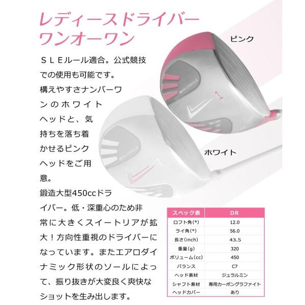 WORLD EAGLE 101ピンク ドライバー レディース/右用 : ファイナルショッピング - 通販 - Yahoo!ショッピング