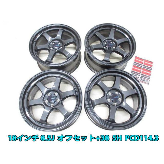 在庫あり 4本セット MID RACING R06 18インチ 8.5J オフセット+38 5穴 PCD114.3 マルカサービス MIDレーシング TE37 レイズ : ファインオート ...