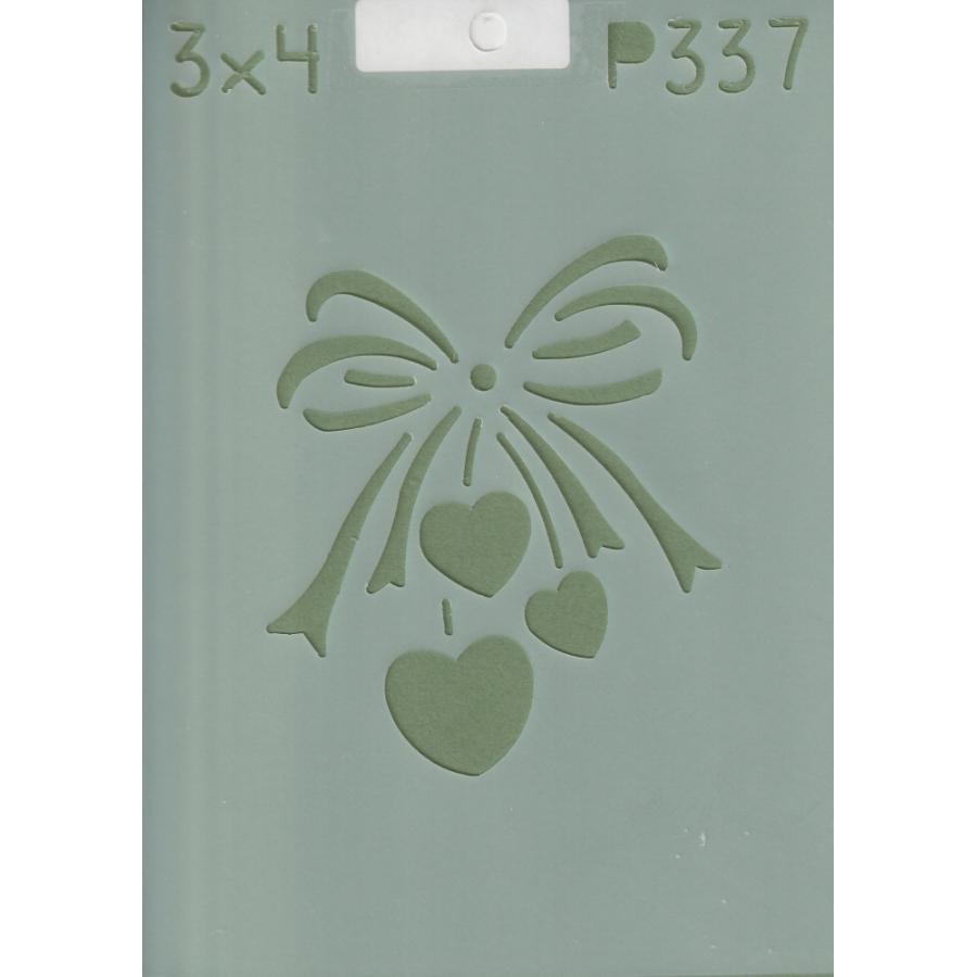 各種ステンシルシート 105×88ステンシル部分 リボンとハート 698-0337 : ファインホーム - 通販 - Yahoo!ショッピング