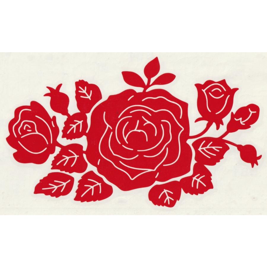 ファインホームのカッティングステッカー バラA 200タイプ 横幅200x118mmサイズ cs-059-200 : cs-059-200 : ファインホーム - 通販 - Yahoo!ショッピング