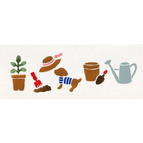 ファインホームのステンシルシート 子犬とガーデニング fh-111 : ファインホーム - 通販 - Yahoo!ショッピング