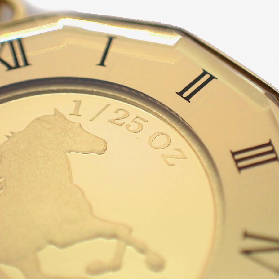 【中古】K24(999.9)/K18/ホースコイン ペンダント 1/25OZ 両面ガラス込み/j2-3 : JewelerCHIC - 通販 - Yahoo!ショッピング