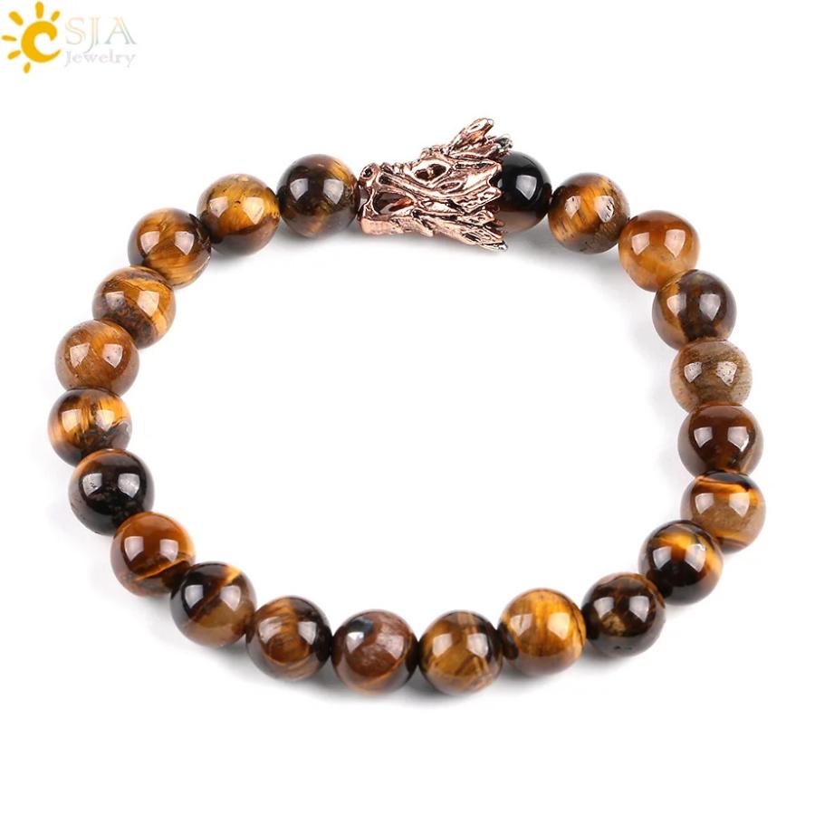 ブレスレット 動物 アニマル ドラゴン ストーン タイガー ビーズ レトロ リング レディース メンズ : 10030078 ...