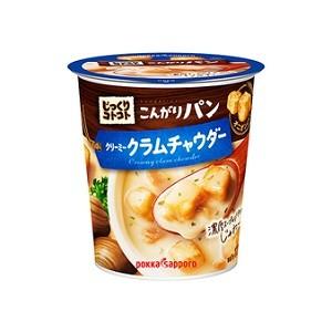 pokka sapporo（ポッカサッポロ） じっくりコトコト こんがりパン クリーミークラムチャウダー 27.2g 「フード・飲料」 : 薬 ...