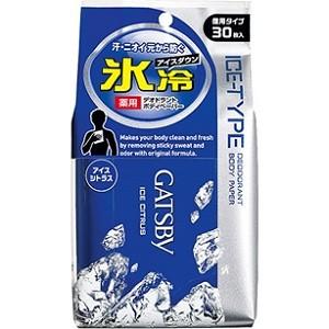 mandom 「マンダム」 ギャツビー アイスデオドラント ボディペーパー アイスシトラス 徳用 30枚入 (医薬部外品) 「化粧品」 : 薬 ...