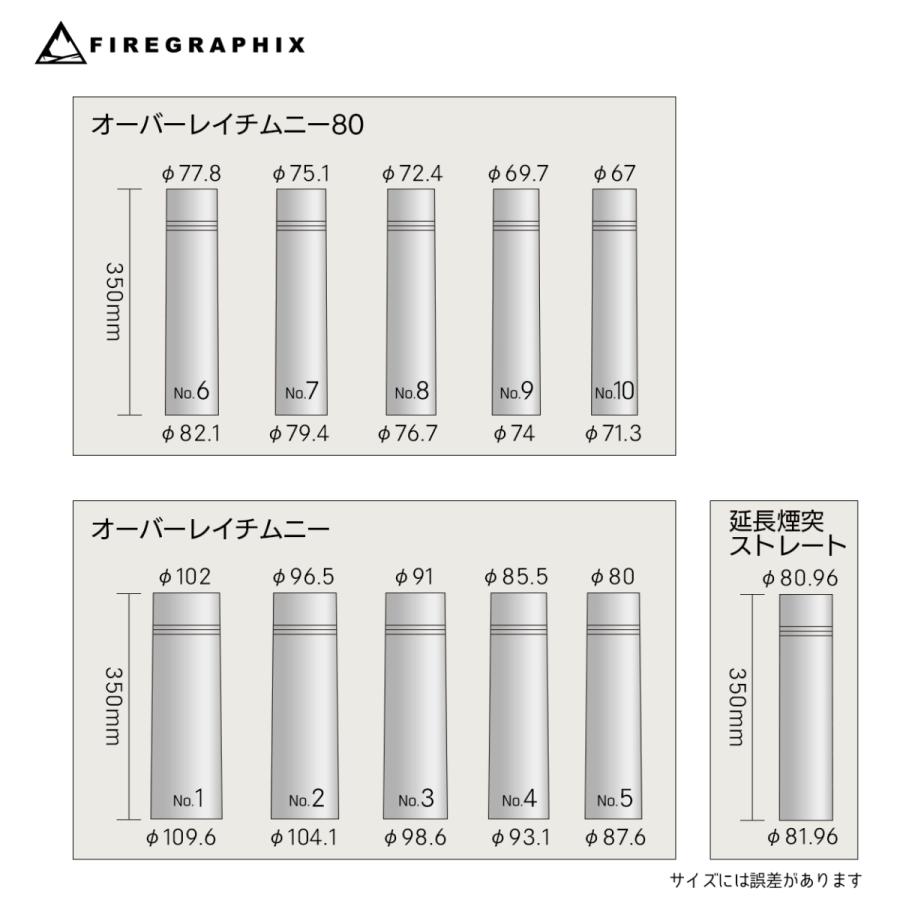 オーバーレイチムニー80(5連） : FIREGRAPHIX - 通販 - Yahoo!ショッピング