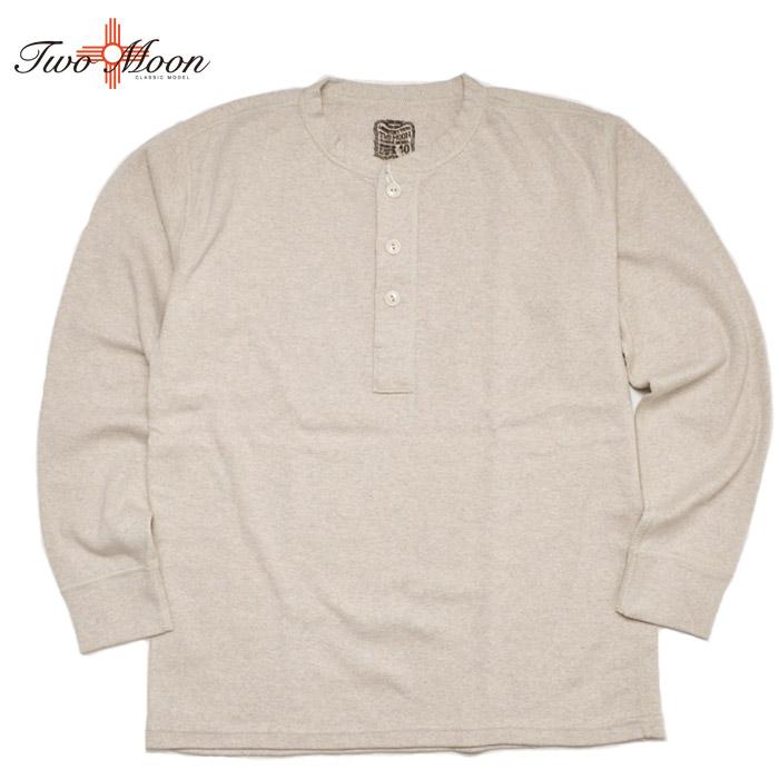 Two Moon TWO MOON トゥームーン Tシャツ 20298 Rib knit Henley-neck shirts リブニット ...