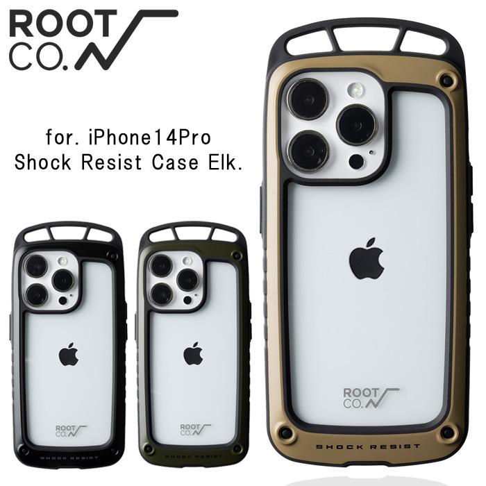 ROOT CO. root co ルートコー iPhone14Pro専用 Shock Resist Case Elk. for iPhone14 Pro ケース 耐衝撃 ...