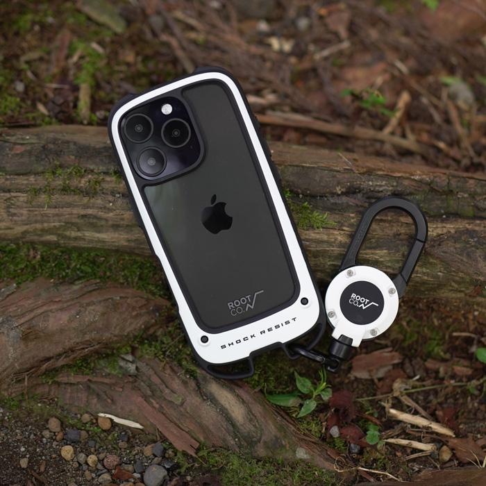 ROOT CO. root co ルートコー iPhone16Pro GRAVITY Shock Resist Case +Hold. 耐衝撃 アウトドア クリア : firstadium ...