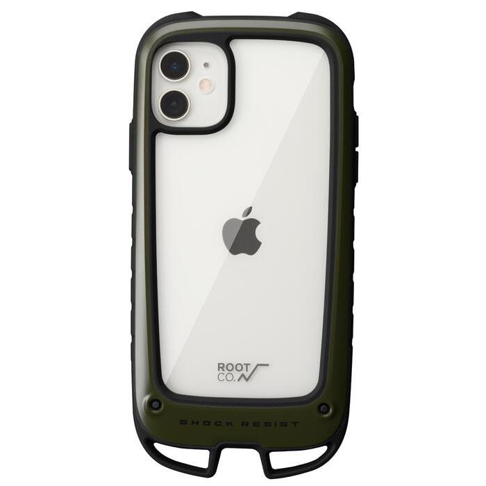 ROOT CO. iPhone11 ケース Gravity Shock Resist Case +Hold. アウトドア 耐衝撃 スマホケース クリア ルートコー : firstadium ...