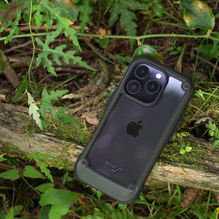 ROOT CO. root co ルートコー iPhone16Pro GRAVITY Shock Resist Tough & Basic Case 耐衝撃 クリア スマホケース ...