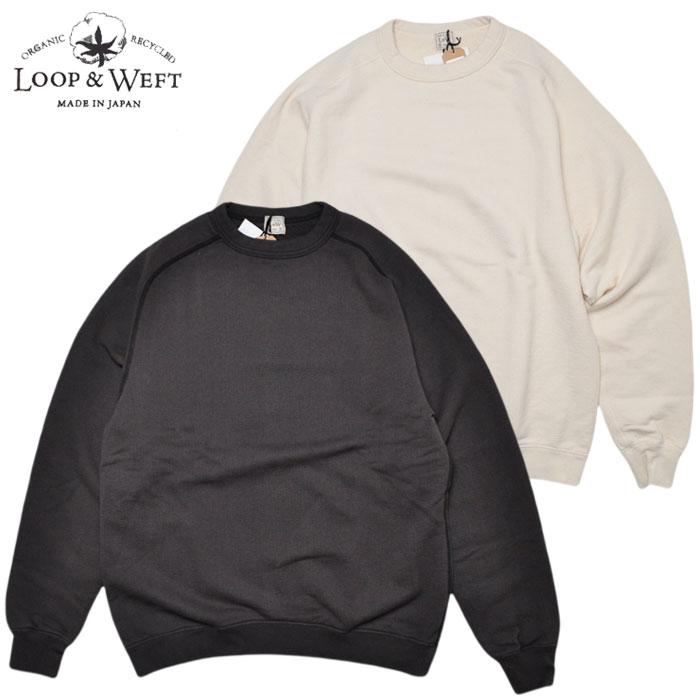 LOOP&WEFT ループアンドウェフト スウェット ヘリンボーン パイル ラグラン クルーネック LRC1093 トレーナー : firstadium - 通販 - Yahoo!ショッピング