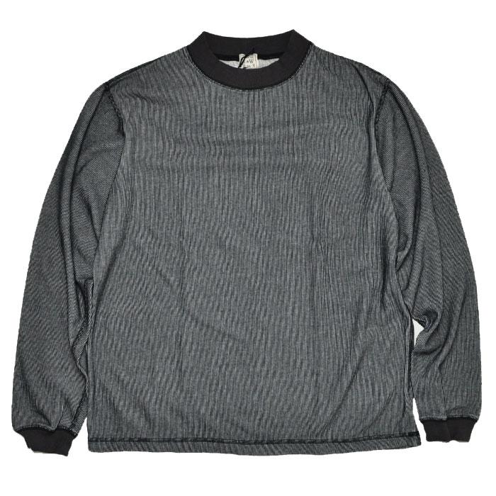 LOOP&WEFT Tシャツ DOUBLE FACE VINTAGE PINSTRIPE RIB KNIT L/S MOCK NECK LRC1106 : firstadium - 通販 ...