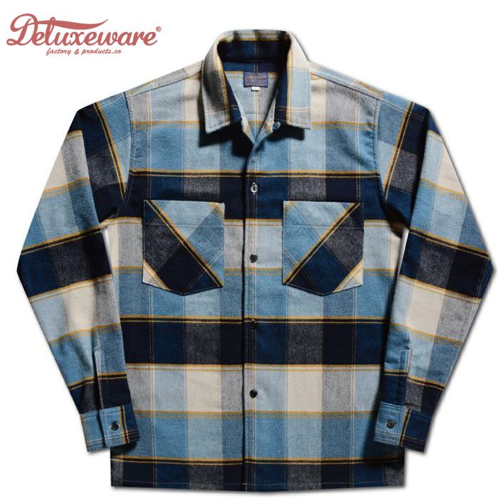 DELUXEWARE デラックスウエア シャツ MVB-14 THROUGH WOOL SHIRT : firstadium - 通販 ...