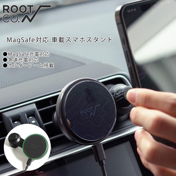 ROOT CO. ルート コー MagSafe対応 車載スマホスタンド PLAY EZ1 MagSafe Wireless Car ...