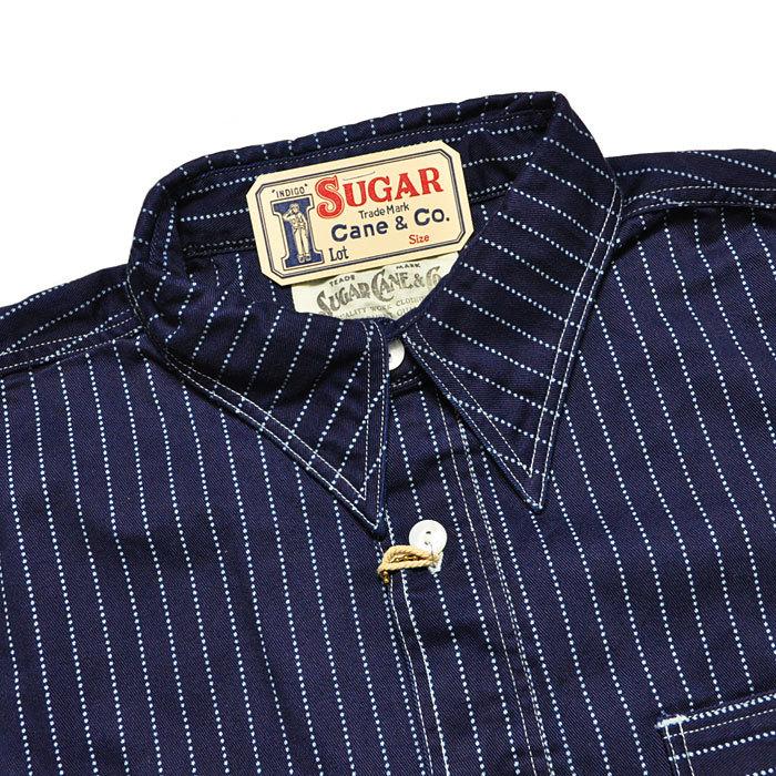 シュガーケーン シャツ SC36267 FICTION ROMANCE 8.5oz. WABASH STRIPE WORK SHIRT ...