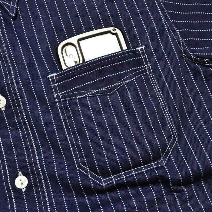 シュガーケーン シャツ SC36267 FICTION ROMANCE 8.5oz. WABASH STRIPE WORK SHIRT ...