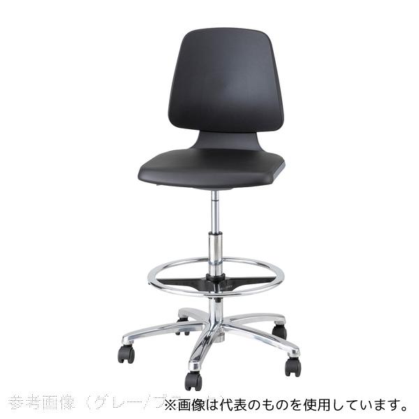 Bimos 6287742 ラボチェアー(LABSIT)フットリング付き グレー/ブラック : ファーストWORKヤフー店 - 通販 - Yahoo!ショッピング