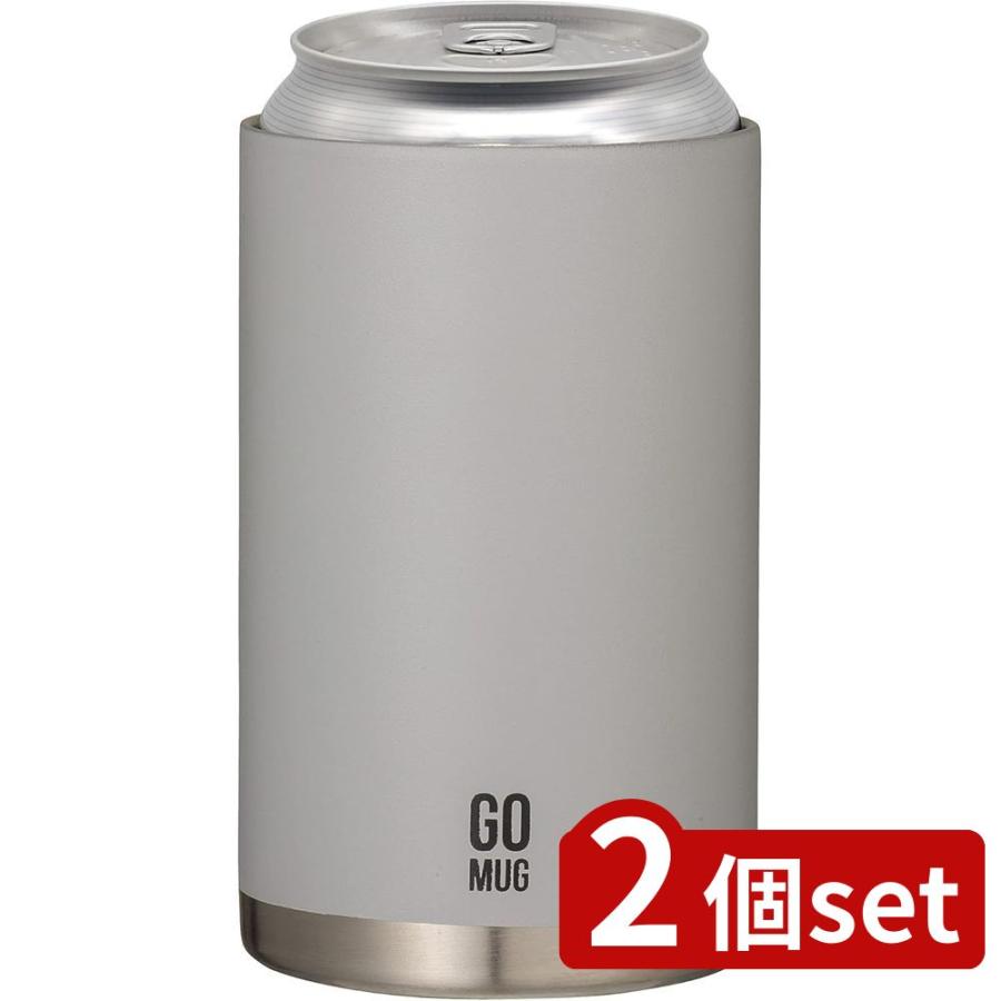 2個set シービージャパン(CB Japan) CAN GOMUG 350 ライトグレー | 缶飲料 タンブラー 保温保冷マグ 真空断熱 ステンレス コーヒー ビール 保冷 カップ 保温 ジ ...