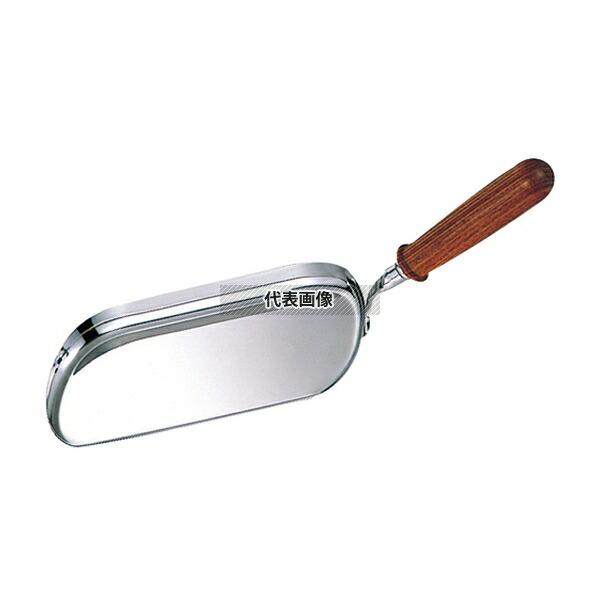 YUKIWA(三宝) UK 18-8(ステンレス) 木柄ダストパン 右キキ用 340×100 幅:100 店舗備品/インテリア No ...