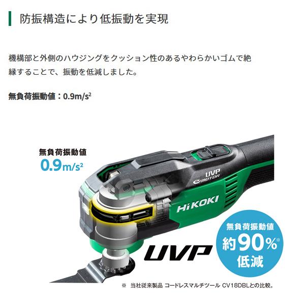 HiKOKI(ハイコーキ) 18Vコードレスマルチツール CV18DA(XPZ) ケース付 電池計1個付 5780-4280 【在庫有り】 : ファーストWORKヤフー店 - 通販 ...
