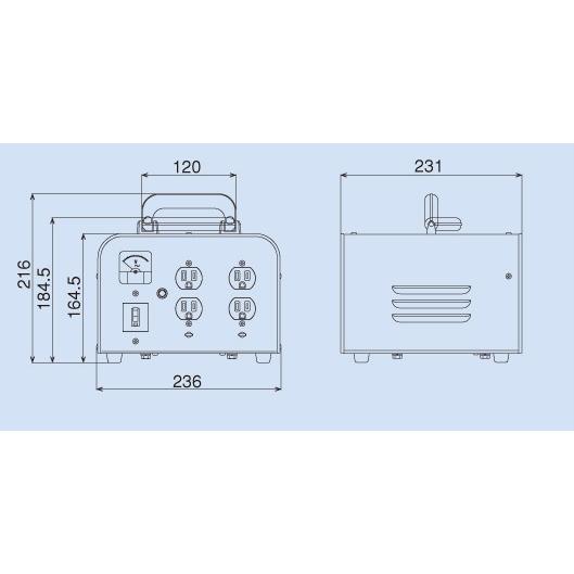 ハタヤ 降圧型変圧器 ミニトランスル LV-03CS 3kVA ダウントランス 200V⇒100V/115V : ファーストWORKヤフー店 - 通販 - Yahoo!ショッピング