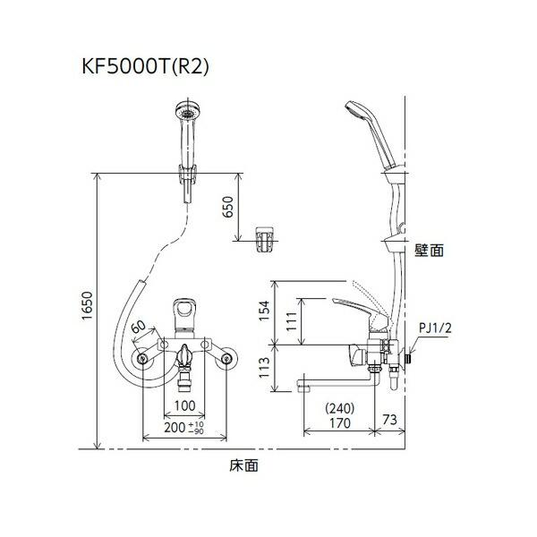 KVK(ケーブイケー) KF5000T シングルシャワー : ファーストWORKヤフー店 - 通販 - Yahoo!ショッピング