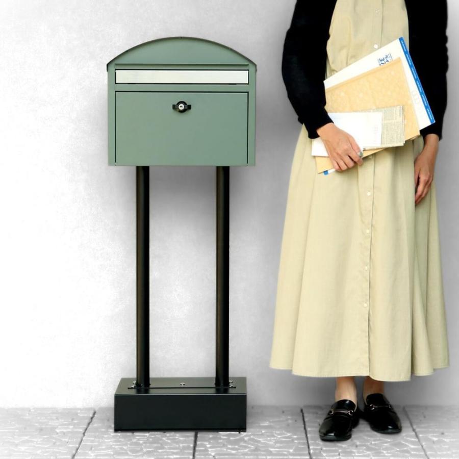 MOJYU スタンドポスト【Aron(アロン)】(クールグレー) [SDM-082] : ファーストWORKヤフー店 - 通販 - Yahoo!ショッピング