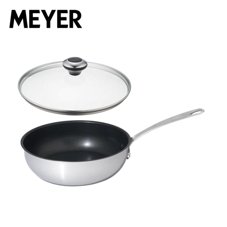 MEYER(マイヤー) ホワイトスチールシェフズパン24cm 蓋付き [] : ファーストWORKヤフー店 - 通販 - Yahoo!ショッピング