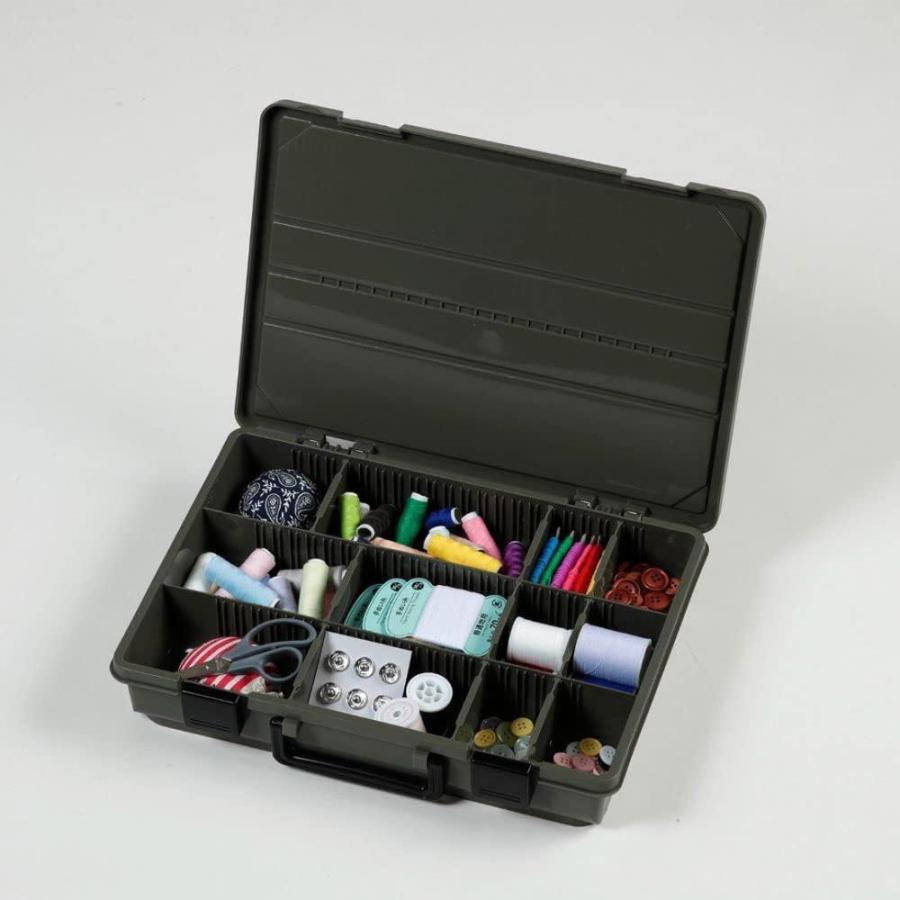 中山福 ベストコ ストレージ 収納ボックス 仕切付 小物収納 パーツ カーキ MA-4031 Boite [MA-4031] : ファーストWORKヤフー店 - 通販 - Yahoo!ショッピング