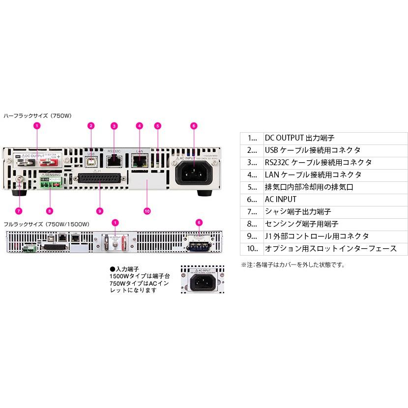 菊水電子工業 PWX750LF 薄型ワイドレンジ直流電源(CVCC)Lタイプ 750W・0〜30V/0〜75A : ファーストWORKヤフー店 ...