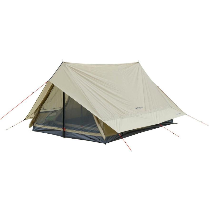 キャプテンスタッグ(CAPTAIN STAG) トレッカー ツーポールロッジUV〈3~4人用〉カーキ : ファーストWORKヤフー店 - 通販 - Yahoo!ショッピング