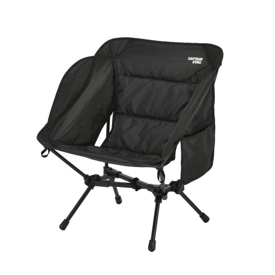 パール金属 キャプテンスタッグ(CAPTAIN STAG) トレッカー クッションライトチェア(ブラック) [UC-1905] : ファーストWORKヤフー店 - 通販 - Yahoo!ショッピング