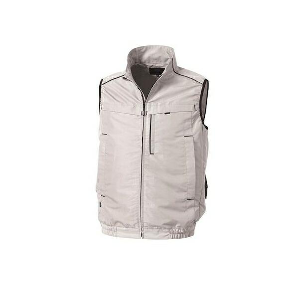 空調服(R) KU92320/シルバー/4L + FA23112R70+BT23212+CB23312 バッテリーセット/ ベスト(横ファン) +スターターキット/シルバー4L : ファースト ...