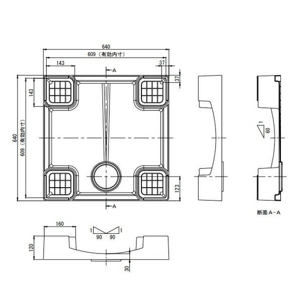 テクノテック イージーパン TPD640-CW1 かさ上げ防水パン アイボリーホワイト 【在庫有り】 : ファーストWORKヤフー店 - 通販 - Yahoo!ショッピング