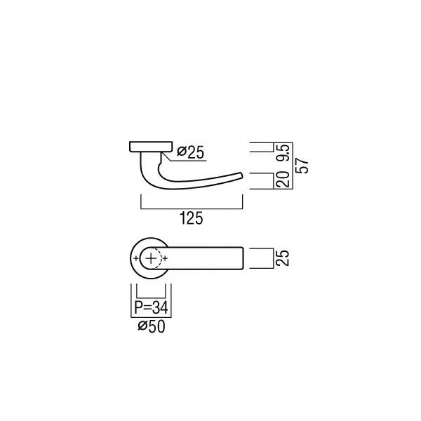 UNION（ユニオン）[イノヴ・イノブ] 建築用金物 レバーハンドル UL405-001 :union-ul405-001:ファーストWORK ...