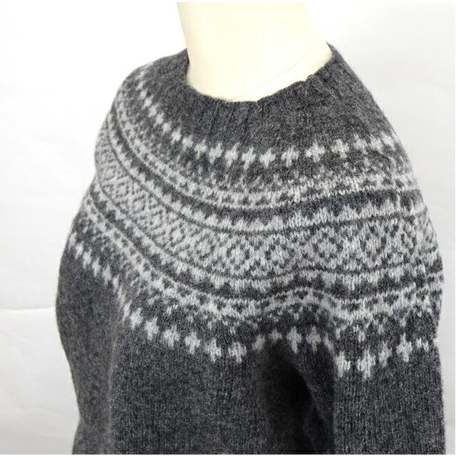 Harley of SCOTLAND ハーレーオブスコットランド フェアアイル クルーネック セーター ニット ハーレー Scotland ...