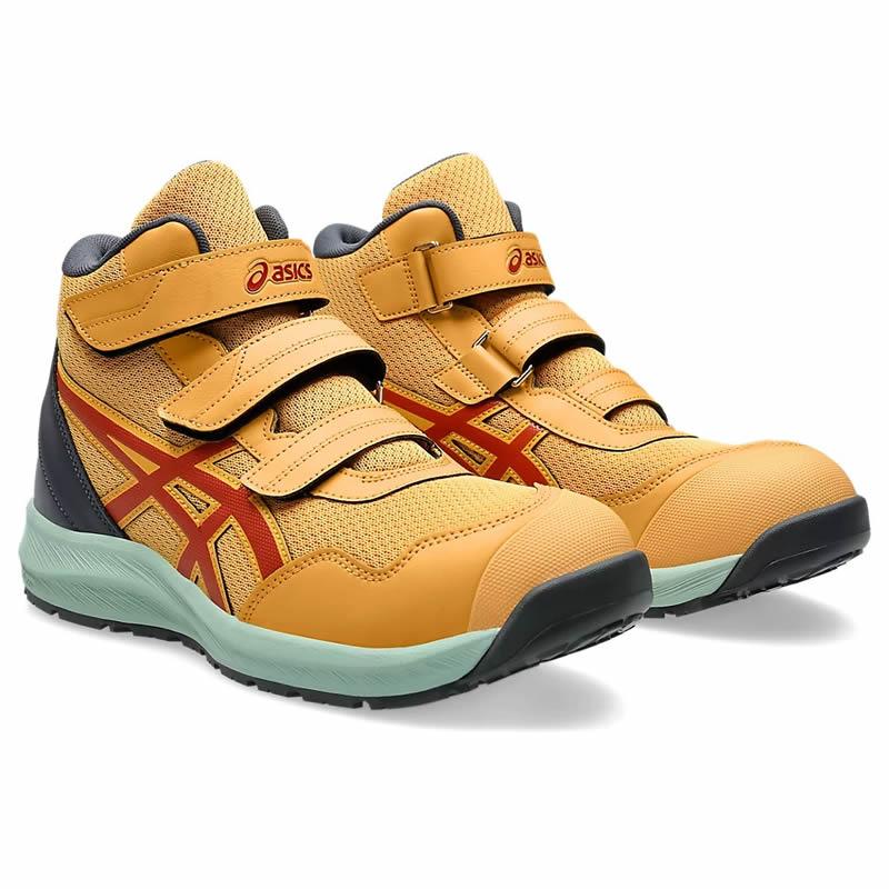 限定カラー アシックス(asics) 安全靴 ウィンジョブ CP216 1273A076.751 タイガーイエロー×スパイスラテ 作業靴 ハイカット ベルトタイプ 3E相当【在庫有り ...