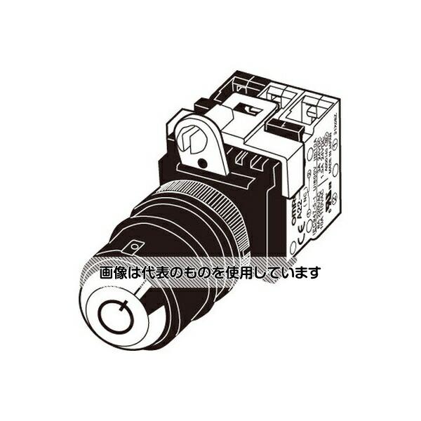 オムロン（FA・制御機器） セーフティ・キーセレクタスイッチ A22TK-2LL A22TK-2LL-11-03 入数：1個 :asone ...