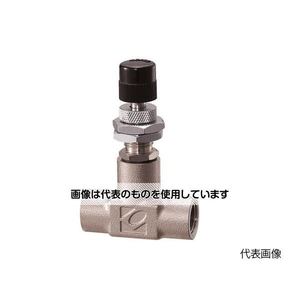 アズワン(AS ONE) 精密ニードルバルブ MODEL 2412 SERIES 2412-T-B-1/4-H2-0.1MPA-1L/MIN 入数：1個 :asone-64-4261-60 ...