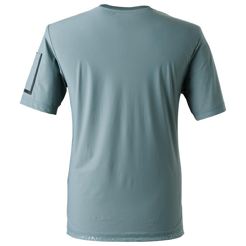 I'Z FRONTIER 2024SS新作 アイズフロンティア(I'Z FRONTIER) 作業着 作業服 接触冷感ストレッチナイロン半袖クルーネックシャツ ＃037 カラー2色 サイズSから ...