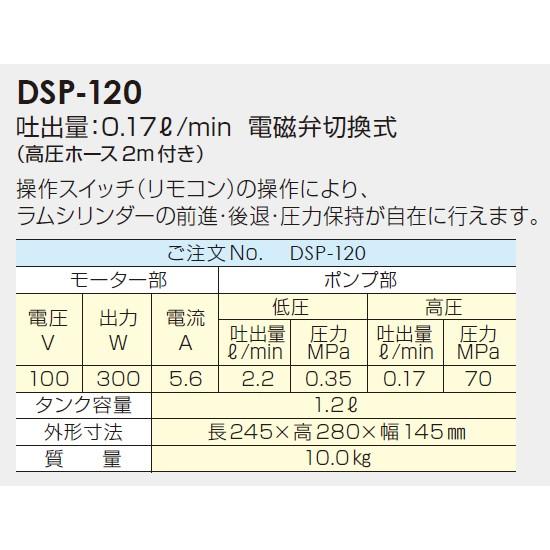ダイア (DAIA) 電動油圧ポンプ DSPN-120(DSP-120) : ファーストヤフー店 - 通販 - Yahoo!ショッピング