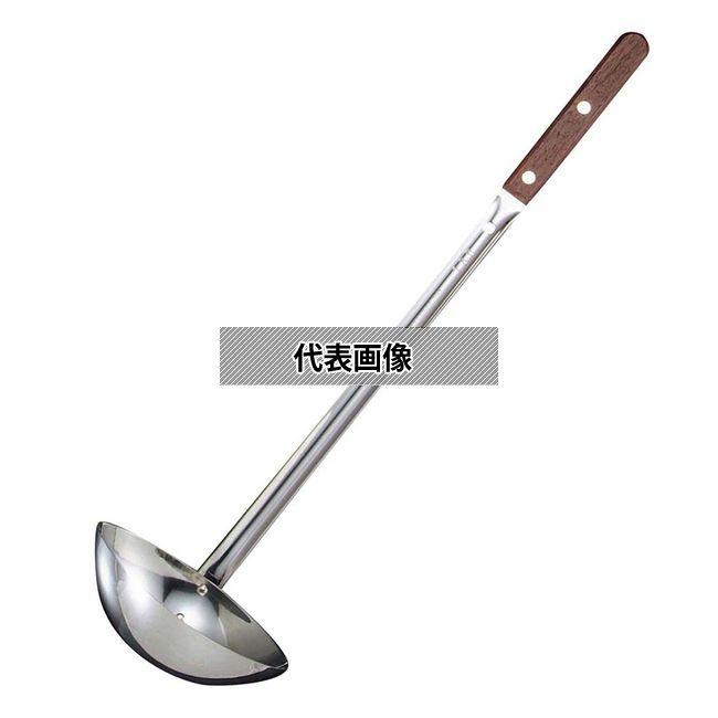 玉虎堂製作所 18-8(ステンレス) ローズ長柄 両口サービスレードル 144cc 81×116×H375mm No.1494100 ...