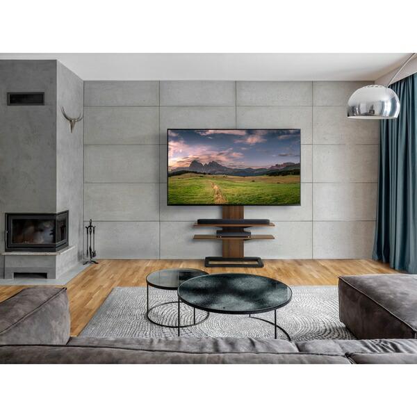 ハヤミ工産(TIMEZ) KF-2900B 【〜86V型】 WALL ブラック木目 ワイド棚板 壁寄TVスタンド 大型テレビ対応 [時間指定不可] : ファーストヤフー店 - 通販 ...